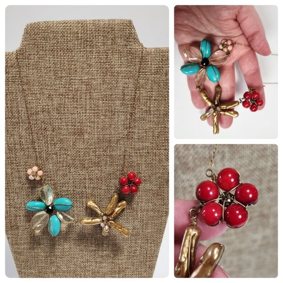 Unbranded | Jewelry | Vintage Wire Wrapped Stones Glass Crystals Beads ...